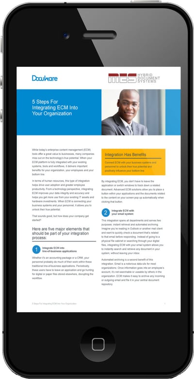 5 Steps For Integrating ECM Into Your Organization | MES